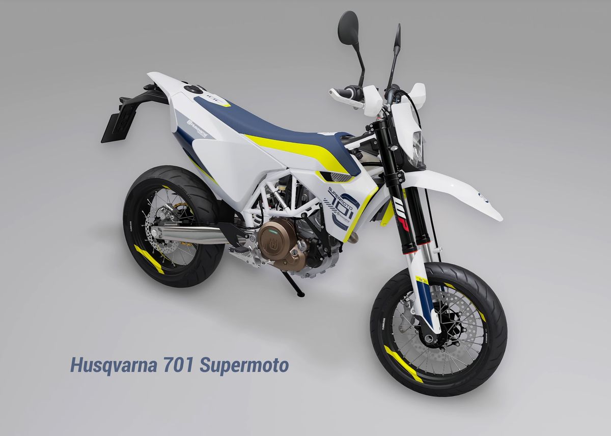 'Husqvarna 701 Supermoto' Poster, picture, metal print, paint by One ...