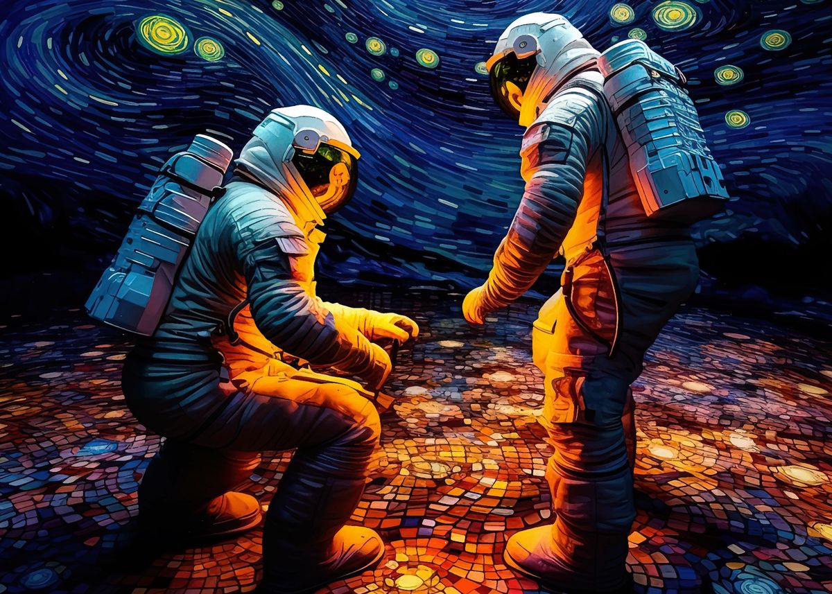 'astronaut in space' Poster, picture, metal print, paint by Patsy ...