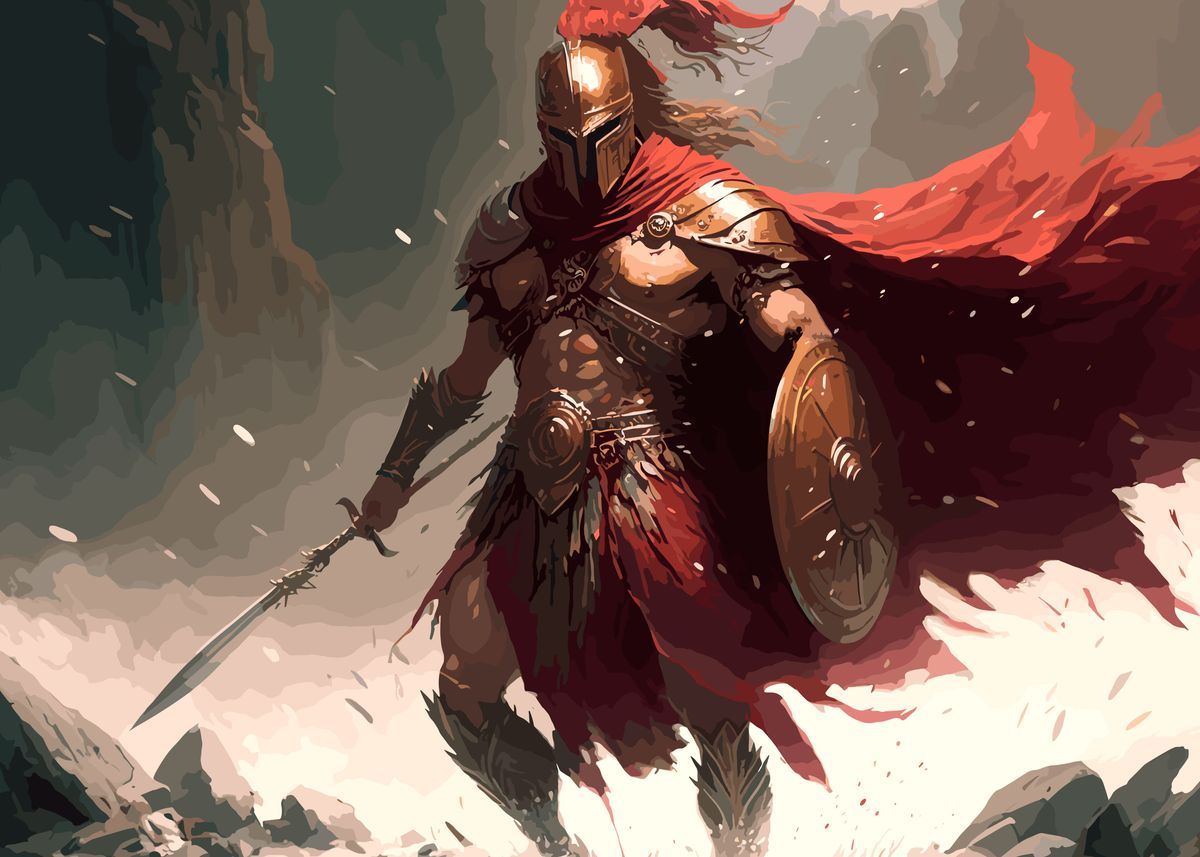 'Spartan Warrior 300' Poster, picture, metal print, paint by Candy ...