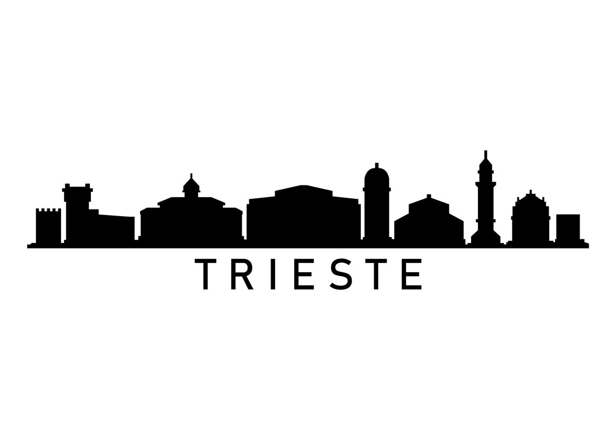 'Skyline of Trieste' Poster, picture, metal print, paint by Marco ...