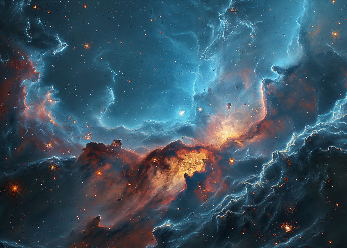 'Cosmic Majesty' Poster, picture, metal print, paint by MythGenie ...