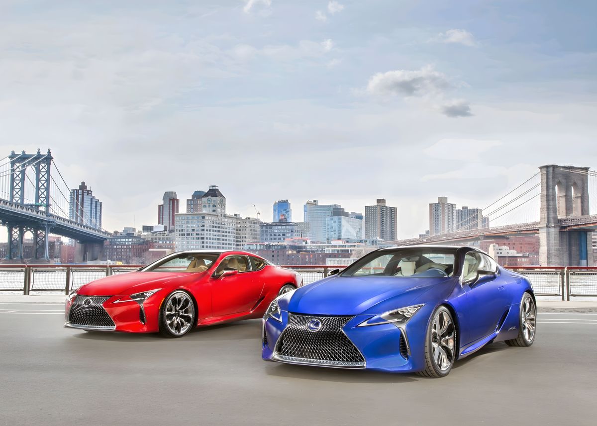 'Lexus LC 500' Poster, picture, metal print, paint by Bondo Art | Displate