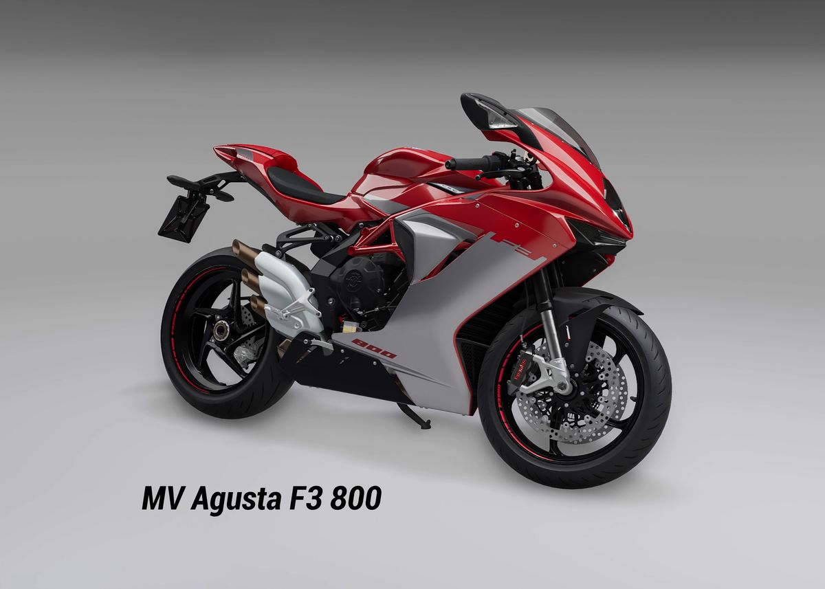 'MV Agusta F3 800' Poster, picture, metal print, paint by One Line ...