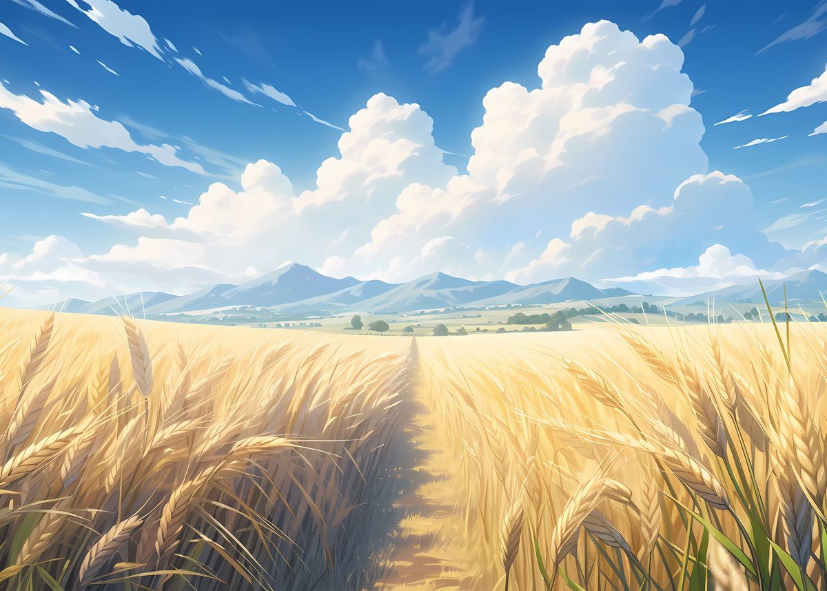 'anime landscape' Poster, picture, metal print, paint by SACSAFON ...