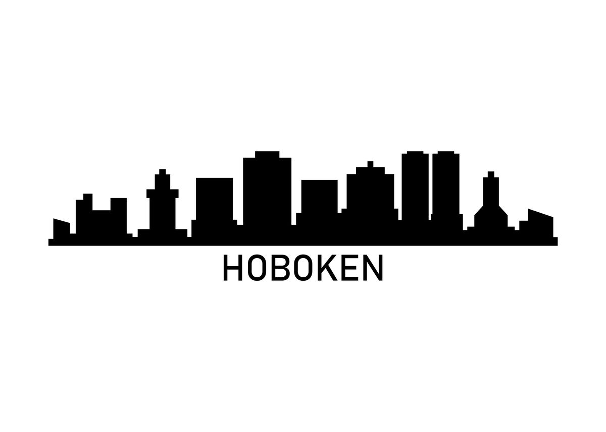 'Hoboken skyline' Poster, picture, metal print, paint by Marco Livolsi ...