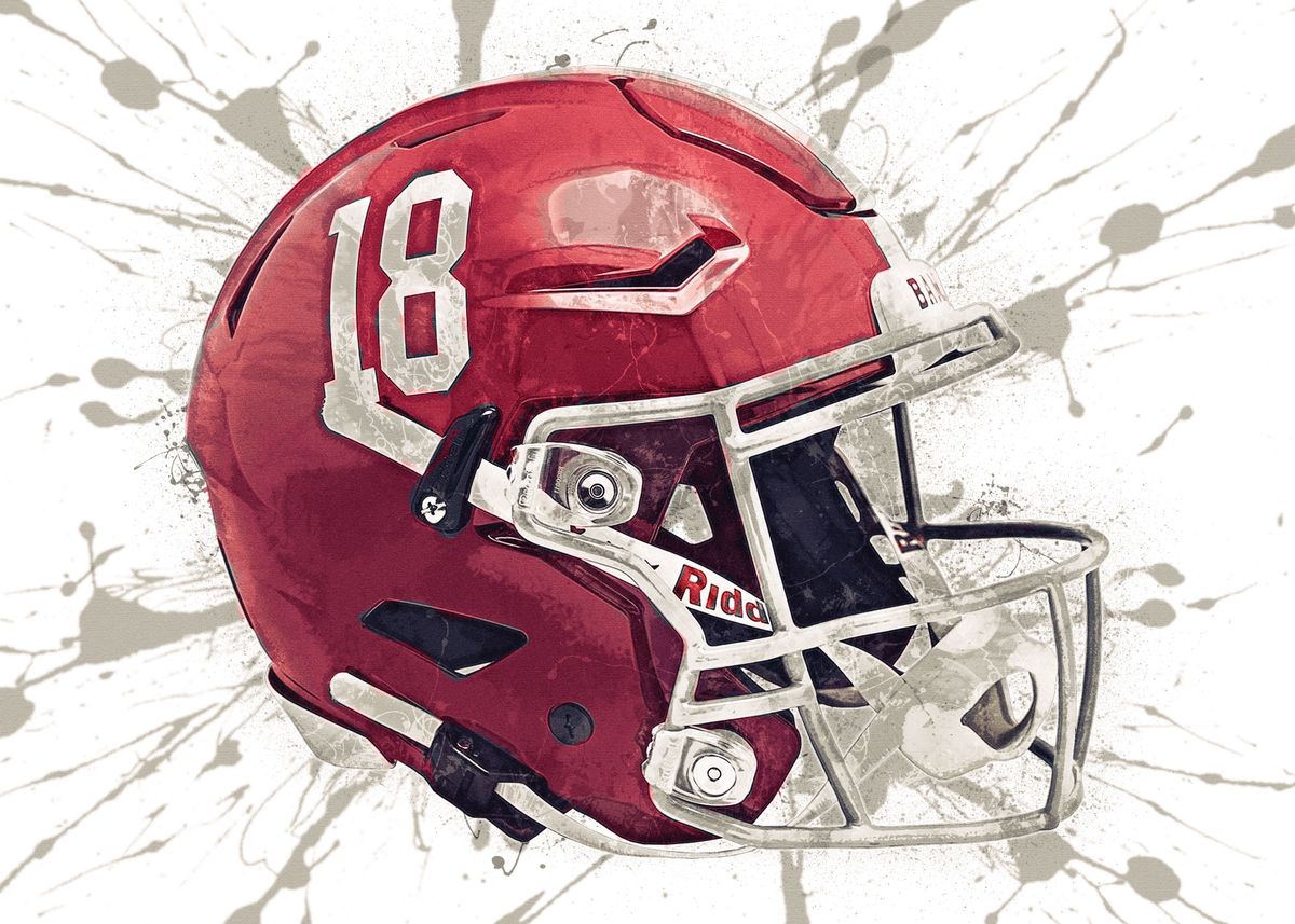 'ALABAMA Helmet' Poster, picture, metal print, paint by RickyEKelly ...