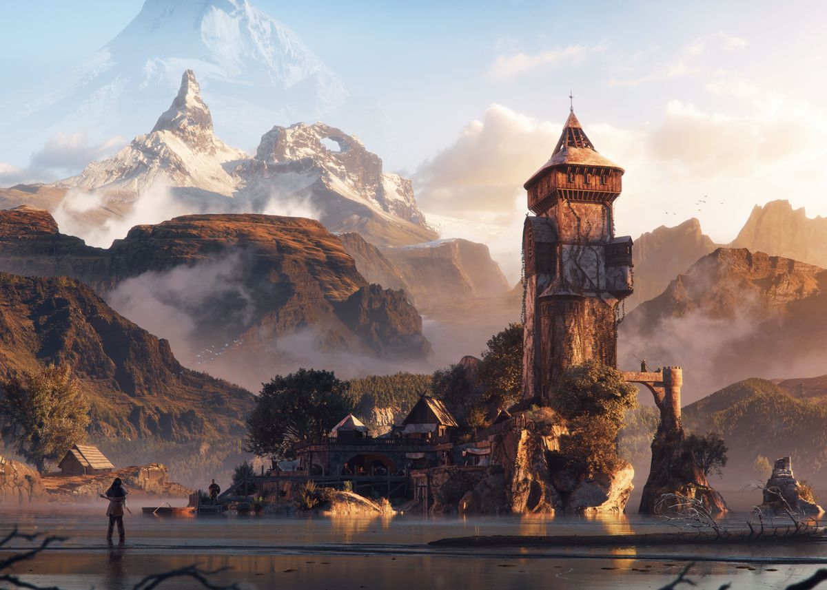 'Abiding' Poster, picture, metal print, paint by Tobias Roetsch | Displate