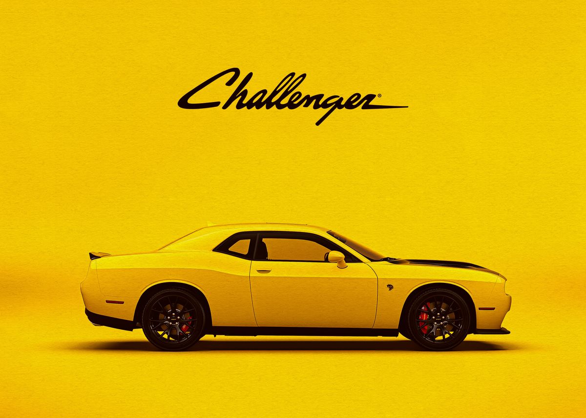 'Dodge Challenger' Poster, picture, metal print, paint by Lee Rocks ...