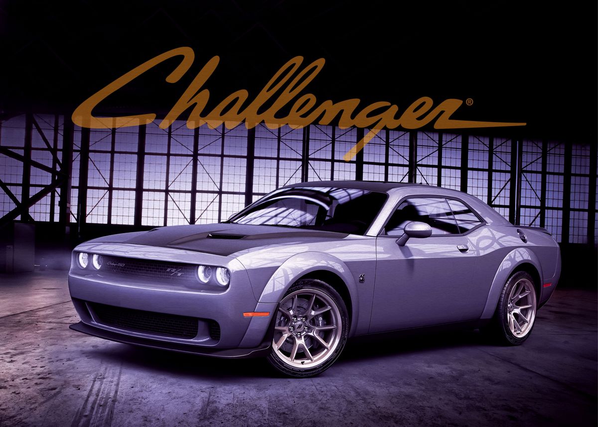 'Dodge Challenger' Poster, picture, metal print, paint by Lee Rocks ...