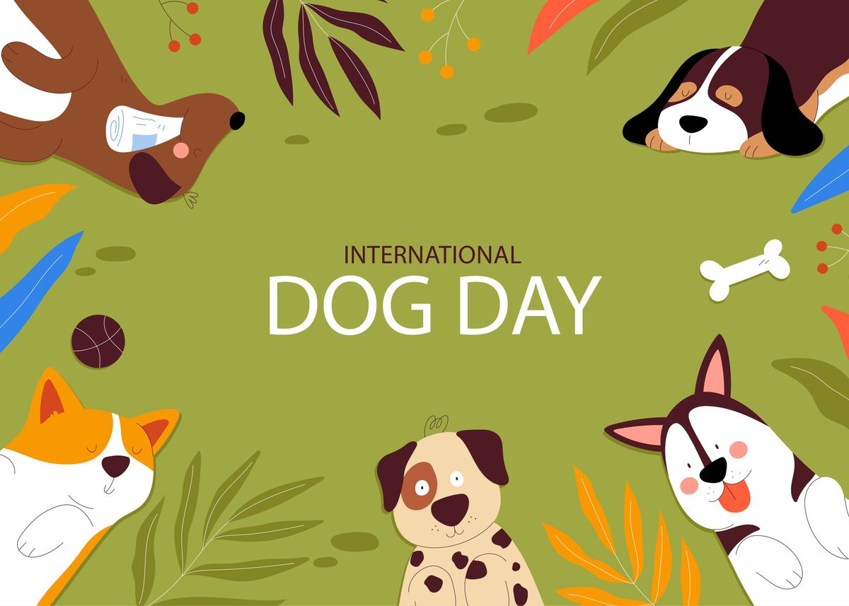 'Animals Dog Day Best Art' Poster, picture, metal print, paint by ...