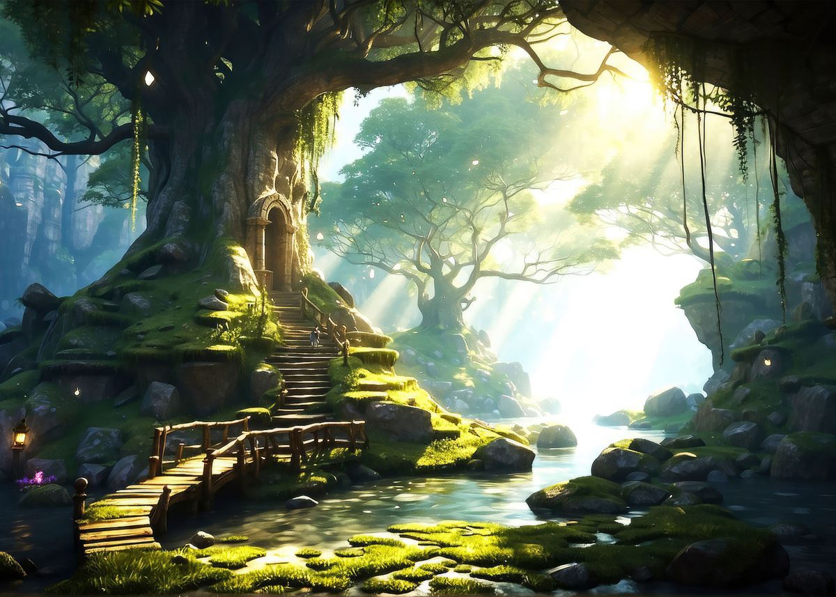 'Enchantment' Poster, picture, metal print, paint by ManiacAI | Displate