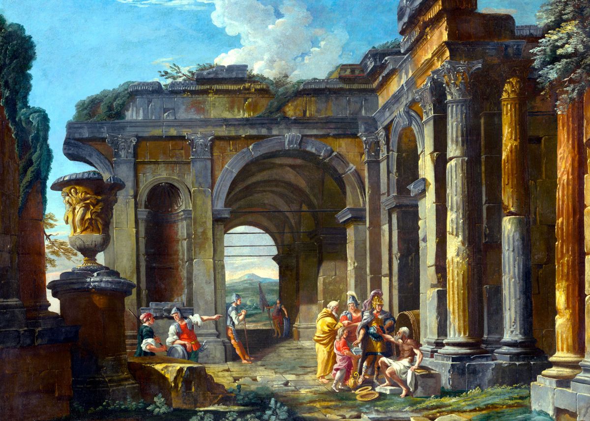 'Alexander and Diogenes' Poster, picture, metal print, paint by ...