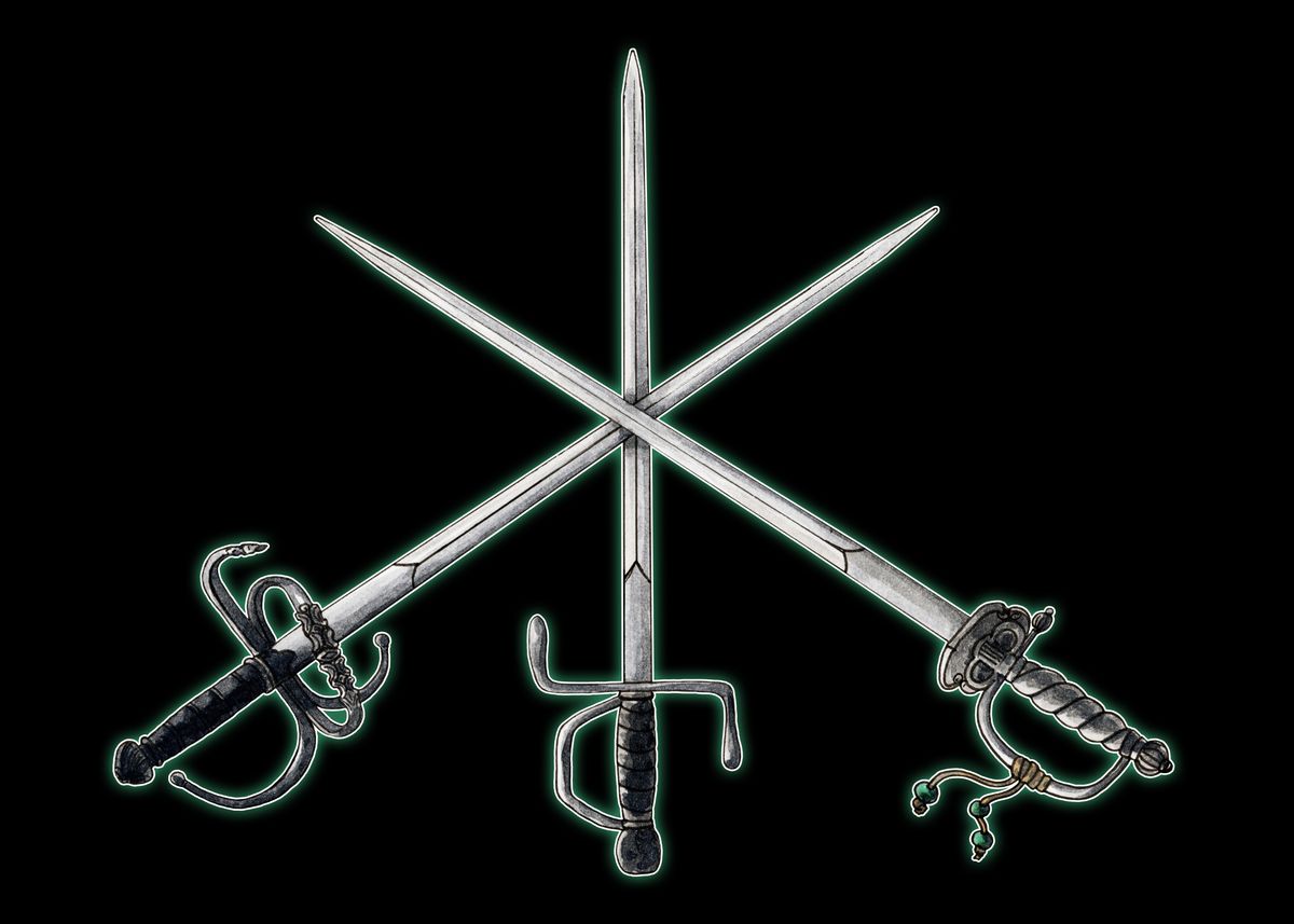 'Lockwood and co Rapiers' Poster, picture, metal print, paint by ...