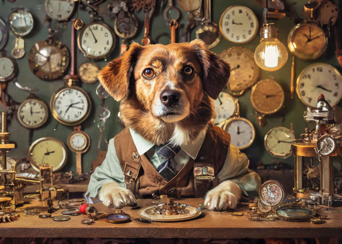 'The Watchmaker' Poster, picture, metal print, paint by Christiane ...