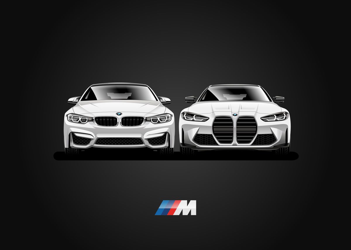 'BMW M4 Evolution' Poster, picture, metal print, paint by Conceptual ...