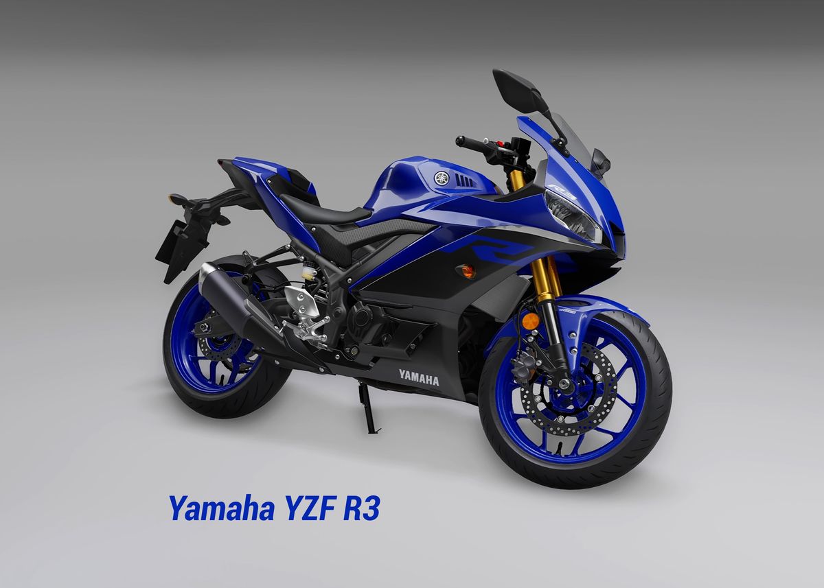 'Yamaha YZF R3' Poster, picture, metal print, paint by One Line Artist ...