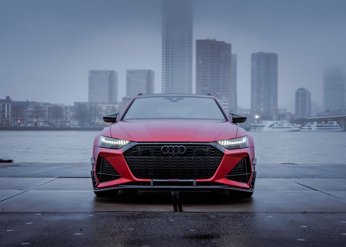 'Audi RS6' Poster, picture, metal print, paint by Ma Chan | Displate