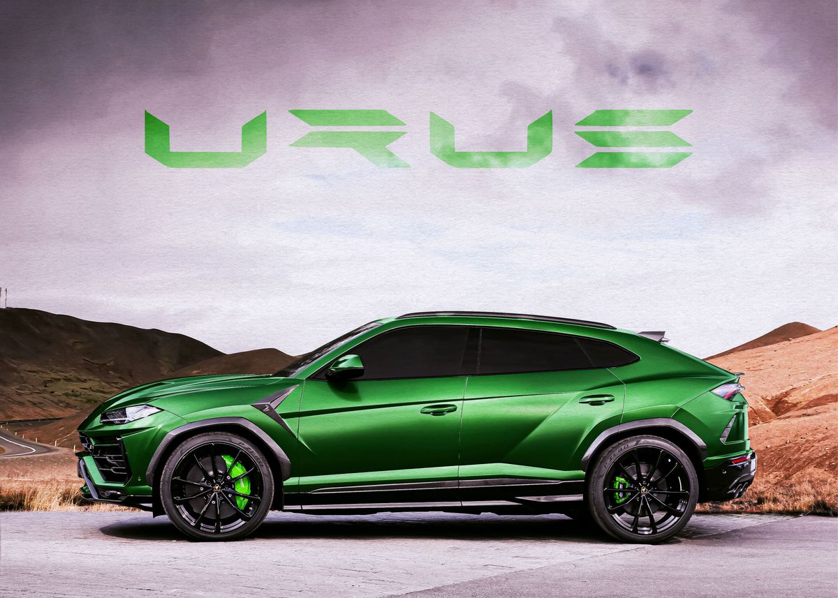 'Lamborghini Urus' Poster, picture, metal print, paint by Lee Rocks ...