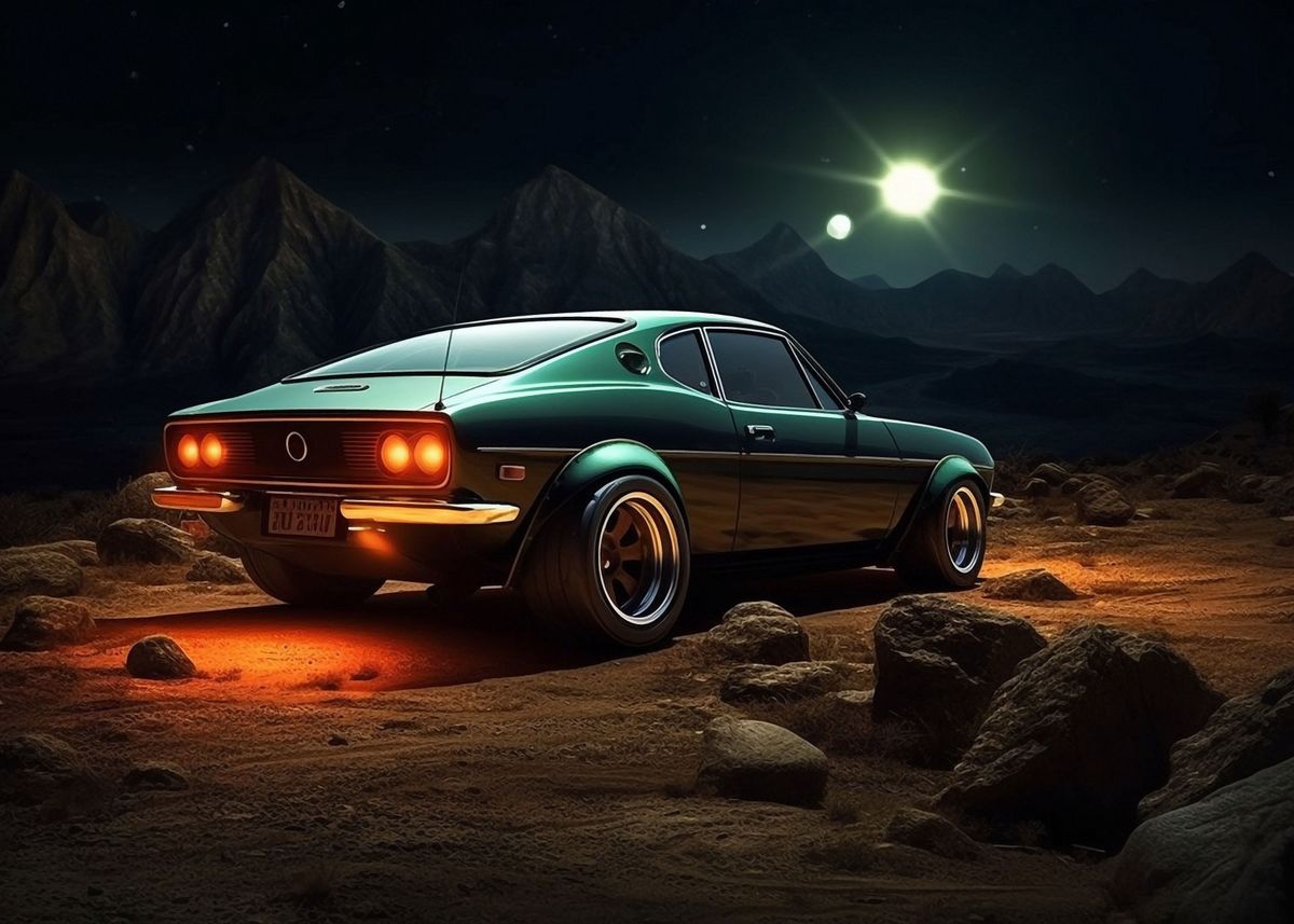 'JDM car Mazda RX2' Poster, picture, metal print, paint by Md Bowman ...