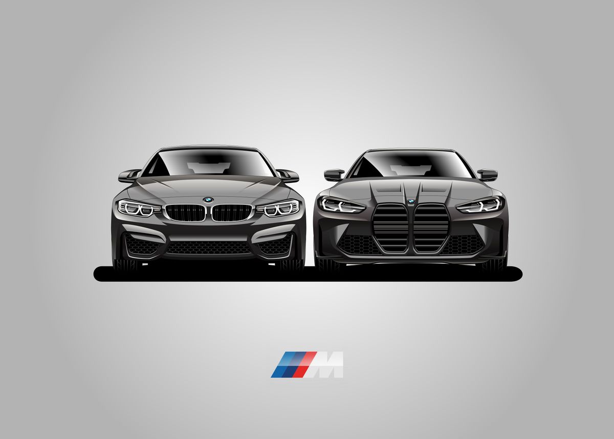 'BMW M4 Evolution' Poster, picture, metal print, paint by Conceptual ...