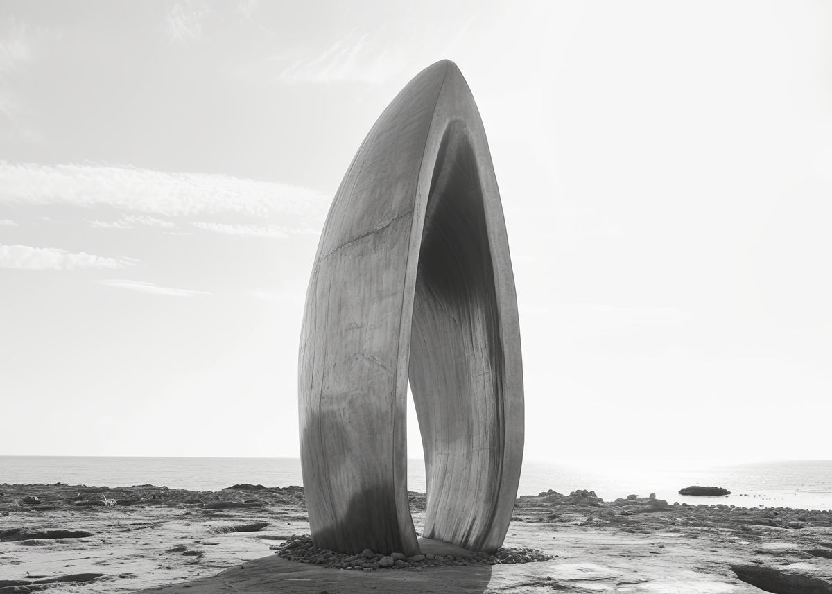 'Seashell Resonance' Poster, picture, metal print, paint by Planet B | Displate