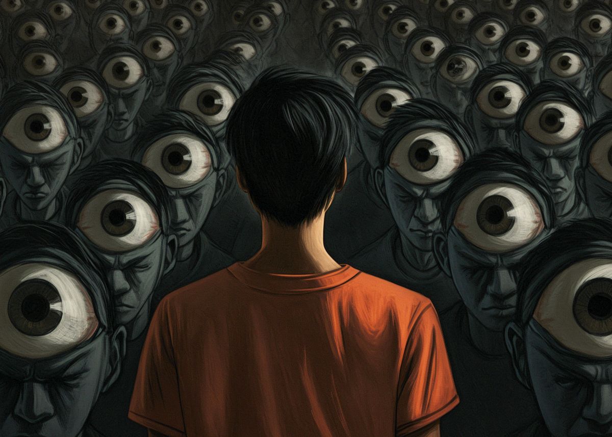 'we see you watching 7' Poster, picture, metal print, paint by Eddy ...