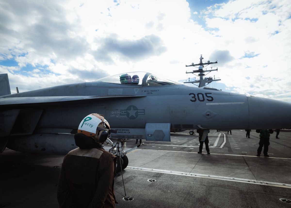 'US NAVY JET' Poster, picture, metal print, paint by M Benjamin Valerio ...