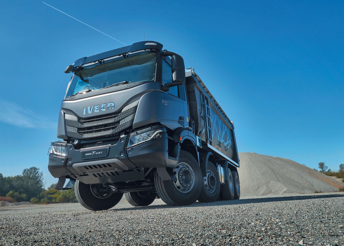 'Dump Truck IVECO' Poster, picture, metal print, paint by Lai Majnun ...