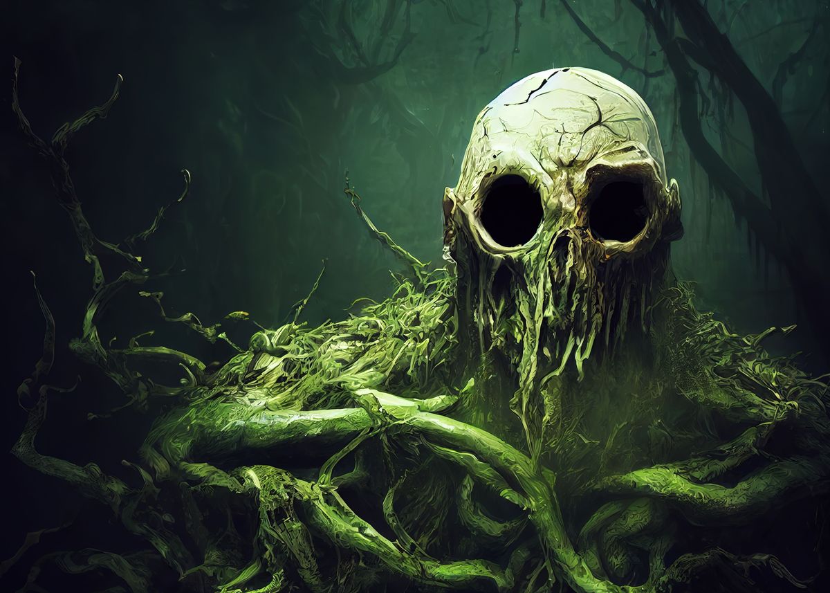 'Swamp Monster' Poster, picture, metal print, paint by ArtWorld ...