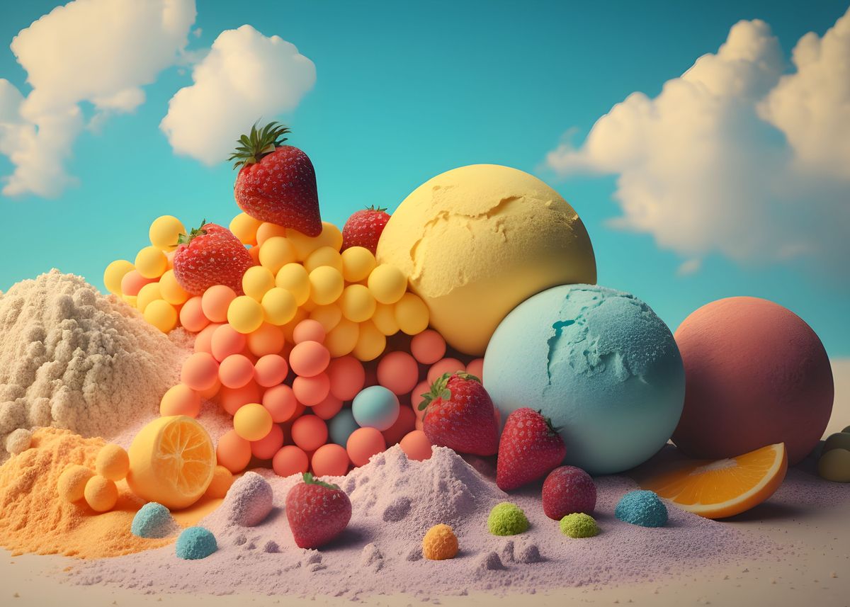 'Symphony Of Flavors' Poster, picture, metal print, paint by ...