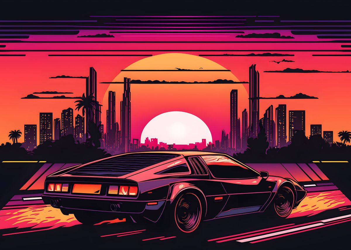 'Cars Best Car Fast Furious' Poster, picture, metal print, paint by D C ...