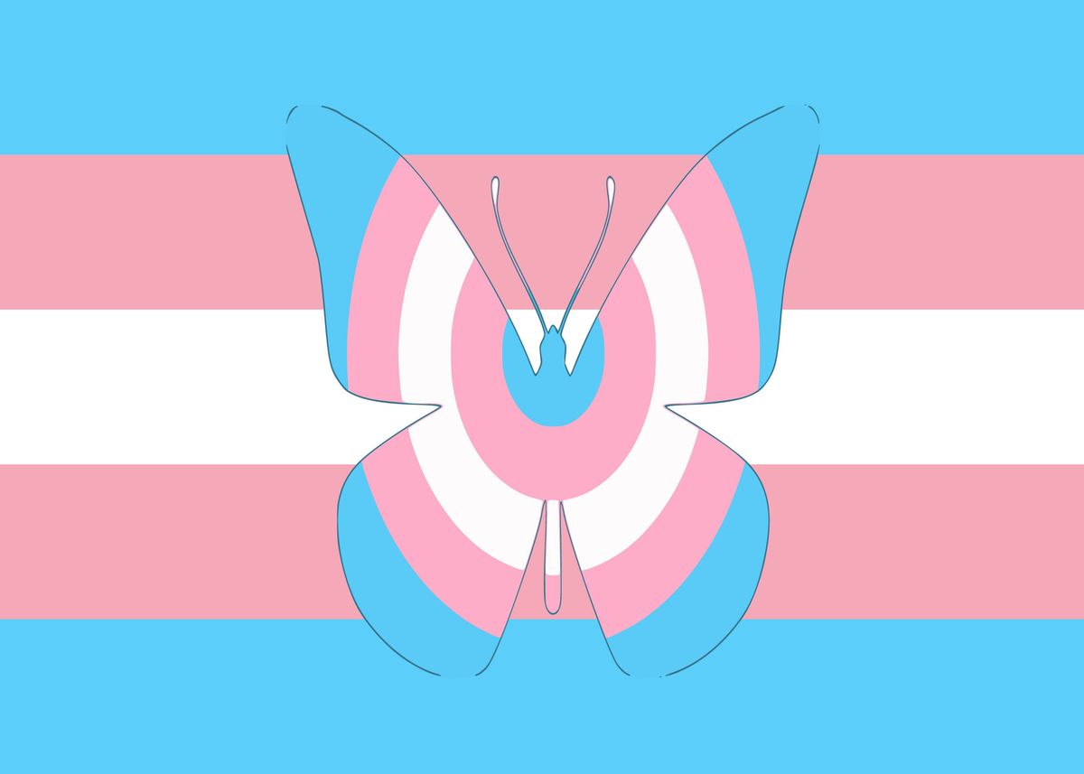 'Trans Butterfly' Poster, picture, metal print, paint by biliacci ...