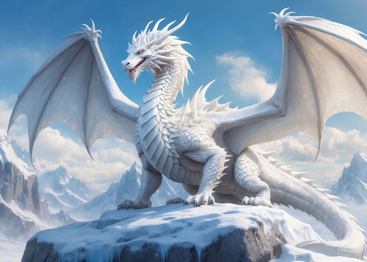 'Dragon of Ice and Snow' Poster, picture, metal print, paint by Anton ...