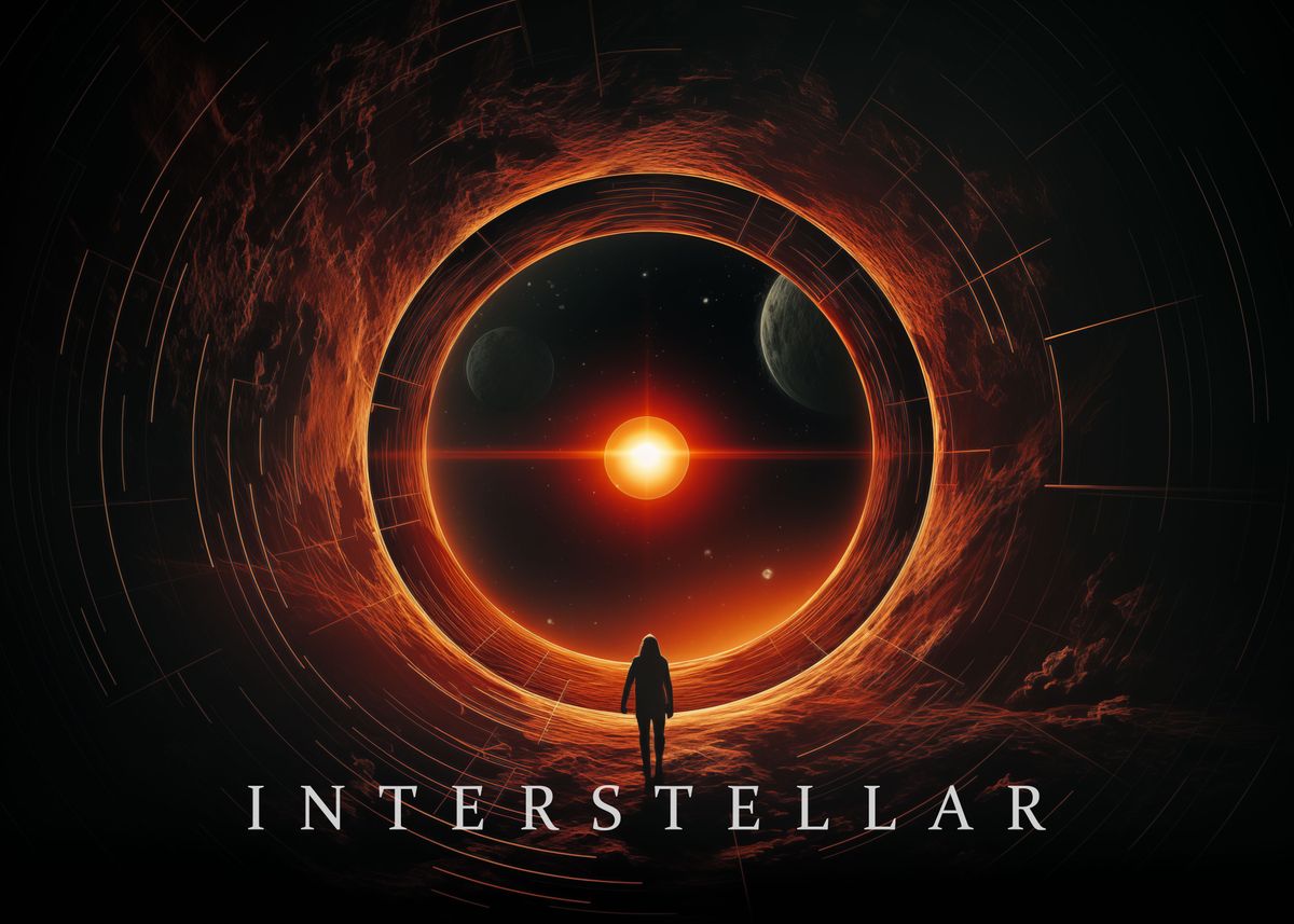 'Interstellar Black Hole ' Poster, picture, metal print, paint by Space ...