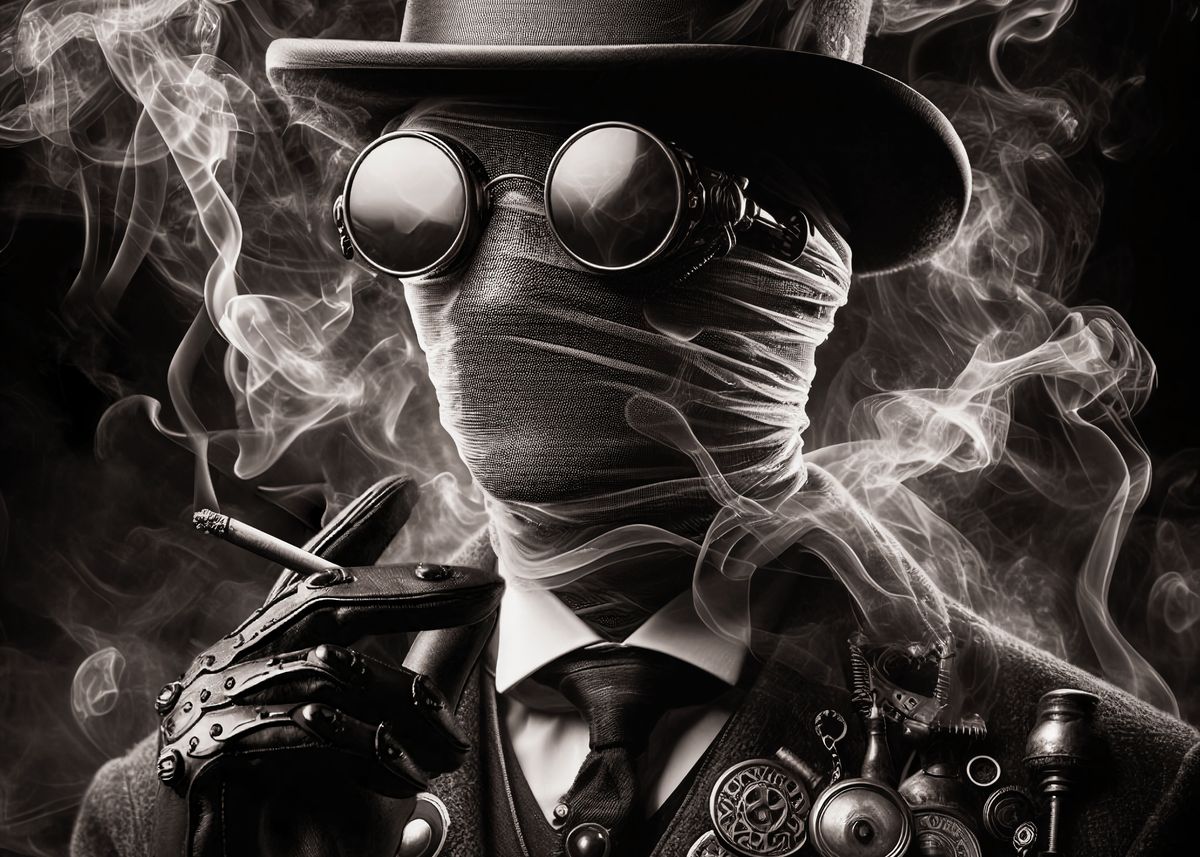 'The Invisible Man' Poster, picture, metal print, paint by Jean Claude ...