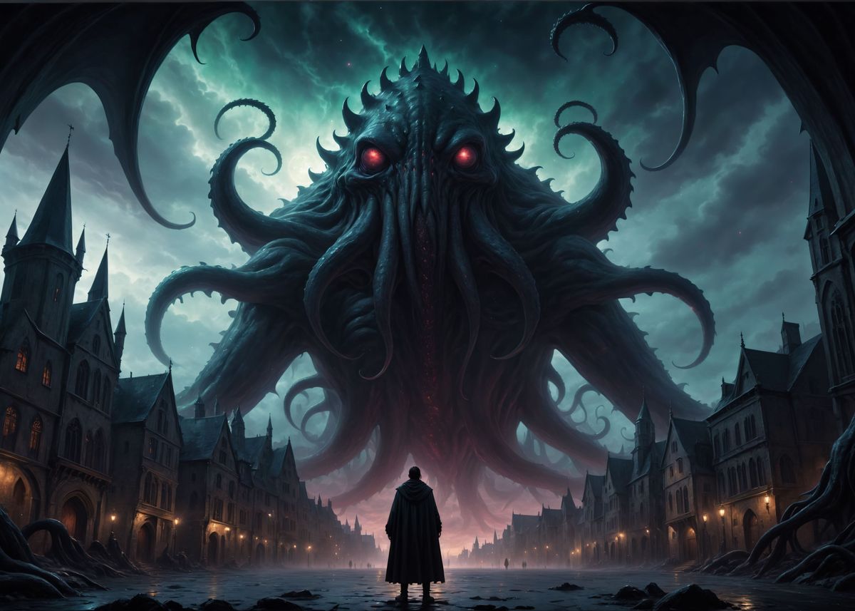 'Cosmic horror' Poster, picture, metal print, paint by Giuseppe Cammino ...