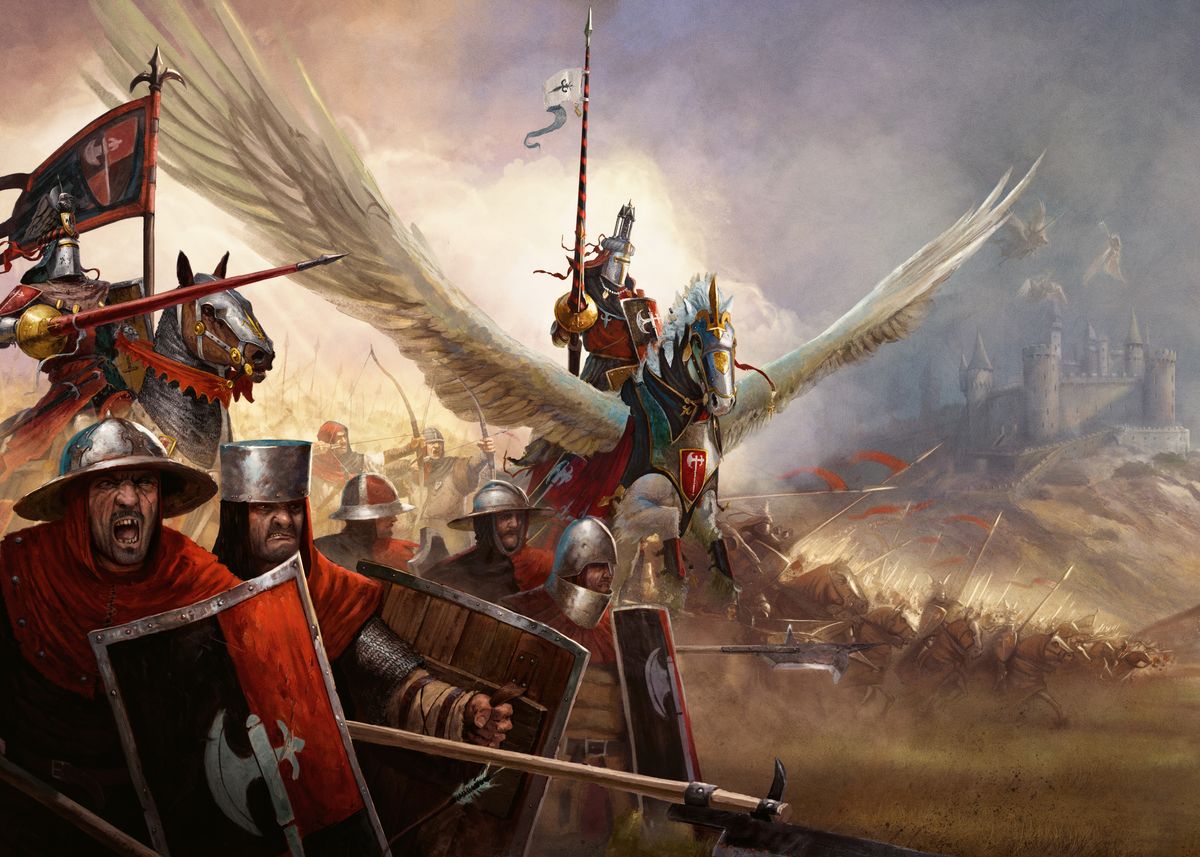 'Kingdom of Bretonnia' Poster, picture, metal print, paint by Warhammer ...