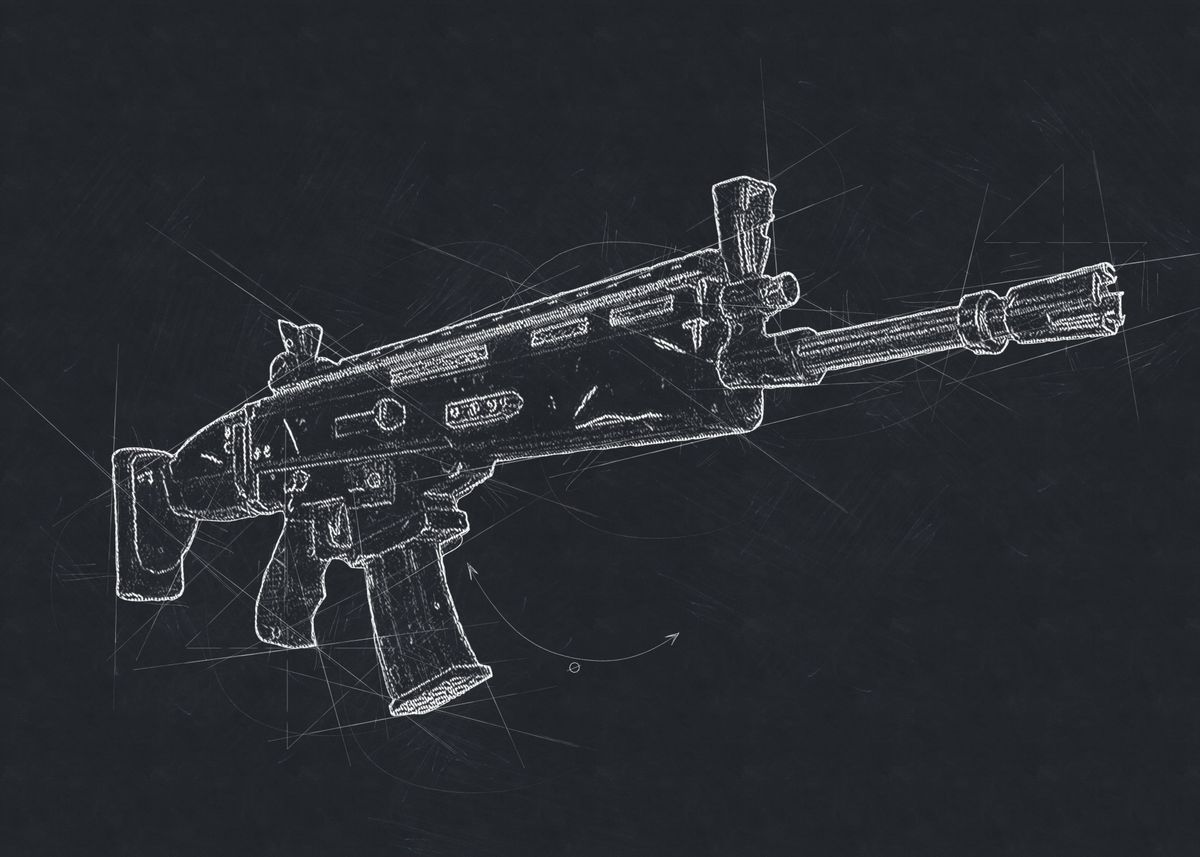 'Scar Code' Poster, picture, metal print, paint by Ammar Zain | Displate