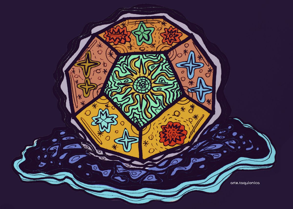 'Dodecahedron spiritual ' Poster, picture, metal print, paint by Arte ...