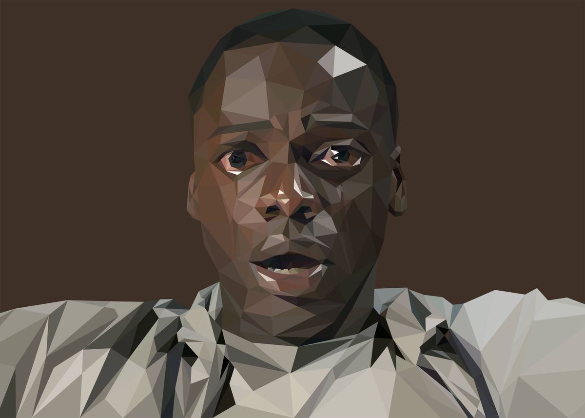 'get out' Poster, picture, metal print, paint by Lowpoly Posters | Displate