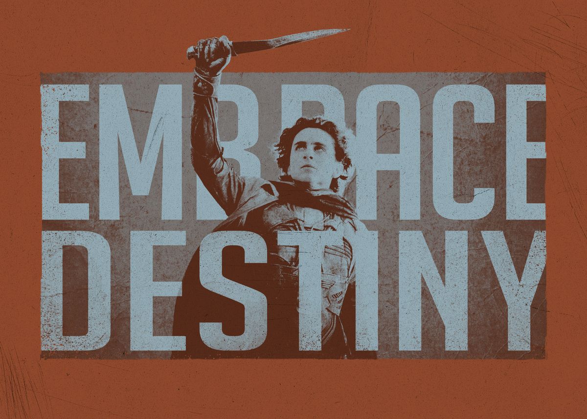 'Embrace Destiny' Poster, picture, metal print, paint by Dune | Displate