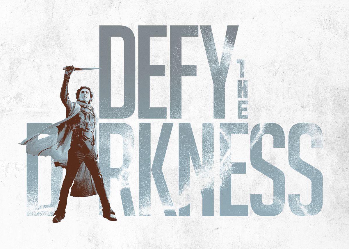'Defy the Darkness' Poster, picture, metal print, paint by Dune | Displate