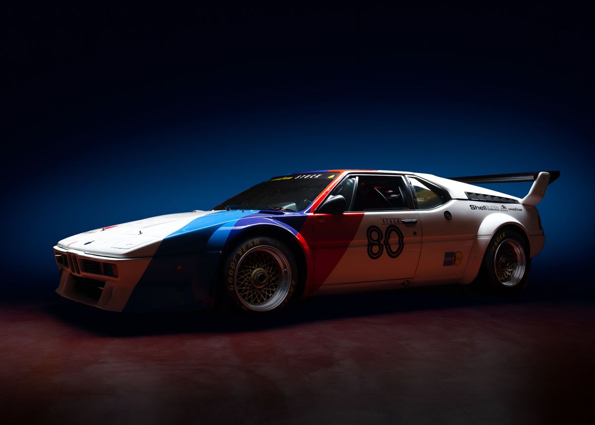 'BMW M1 PROCAR' Poster, picture, metal print, paint by Osh Studio | Displate