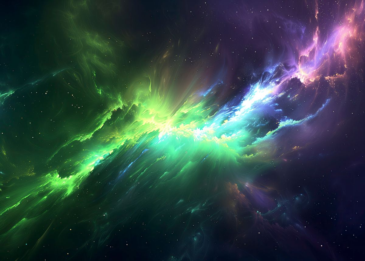 'Pulsar Pulse' Poster, picture, metal print, paint by KyzArt | Displate