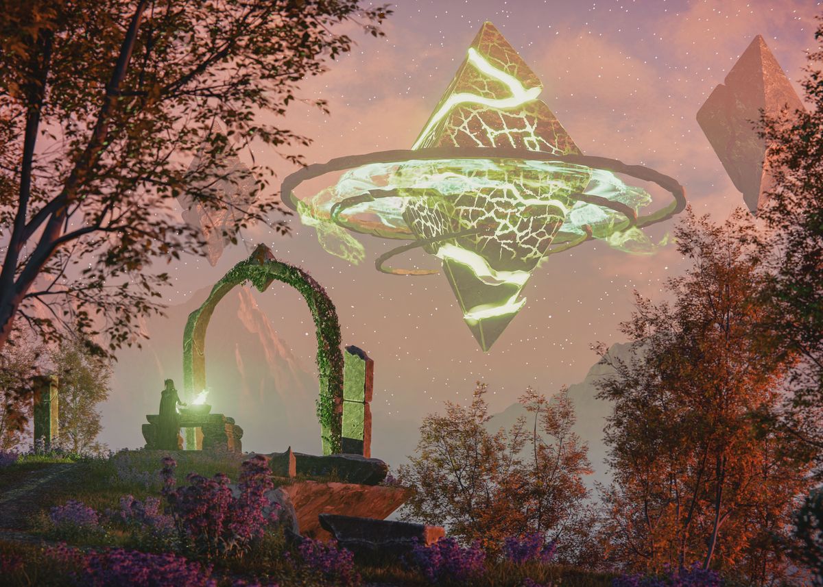 'Magic fantasy summoning' Poster, picture, metal print, paint by ...