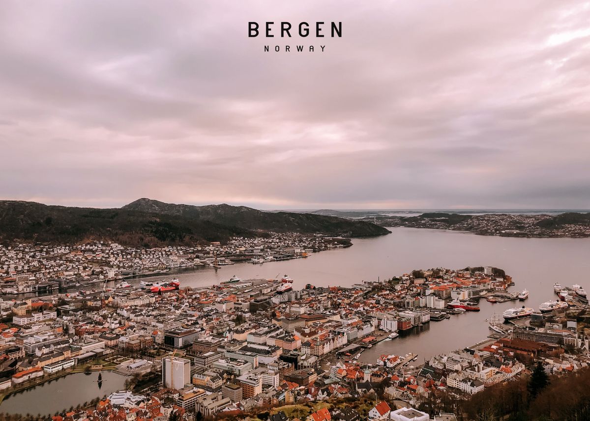 'Bergen ' Poster, picture, metal print, paint by Explore Universe ...