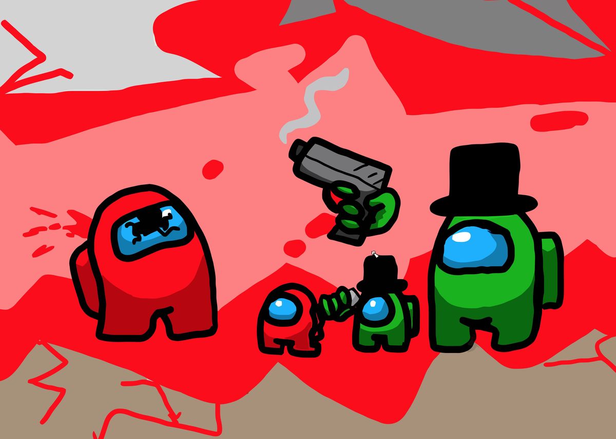 'Among Us Game' Poster, picture, metal print, paint by Avus Huel | Displate