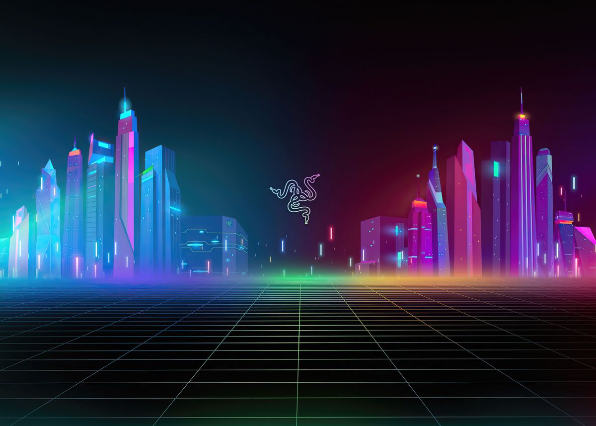 'Razor Building' Poster, picture, metal print, paint by babi lonia ...