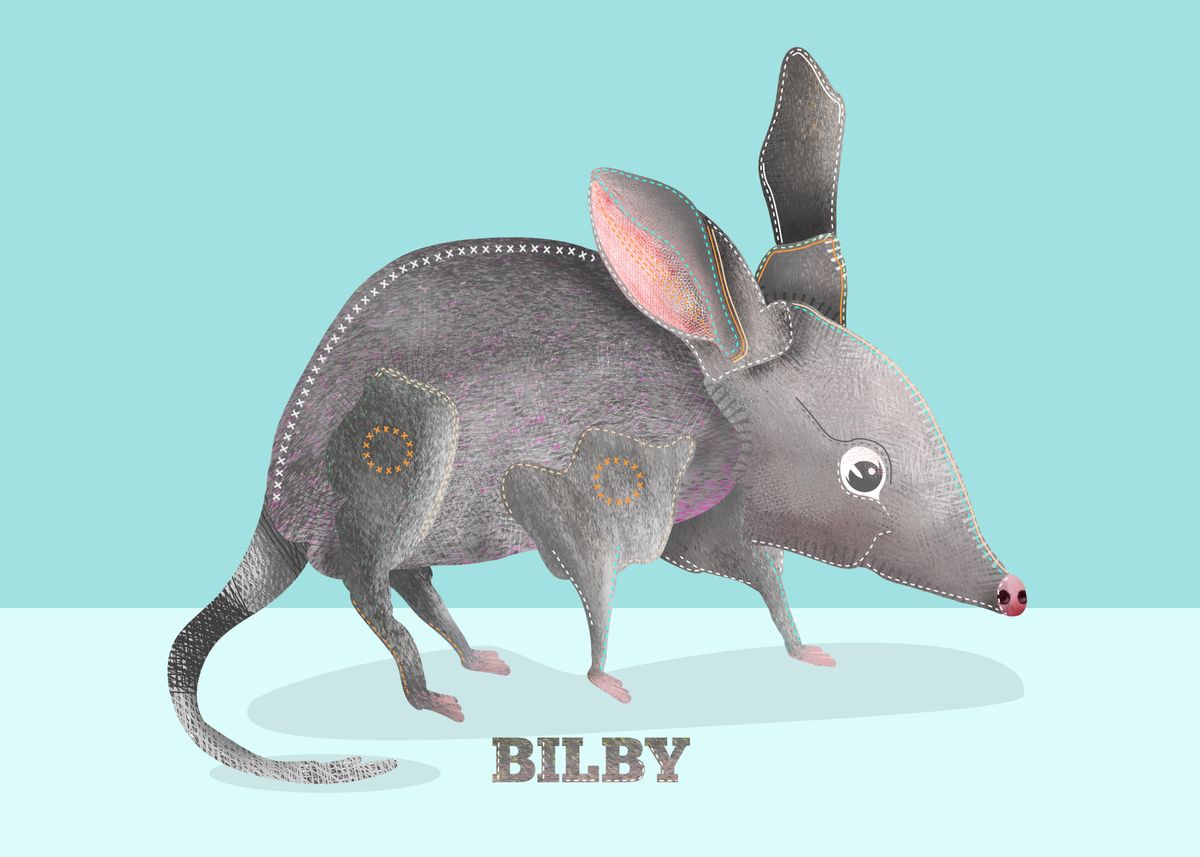 'Bilby Australian Animal' Poster, picture, metal print, paint by ...