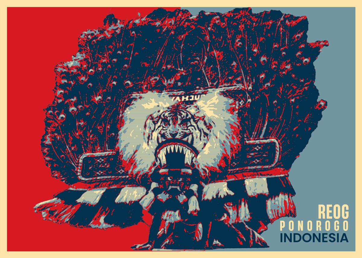 'REOG PONOROGO INDONESIA' Poster, picture, metal print, paint by ...